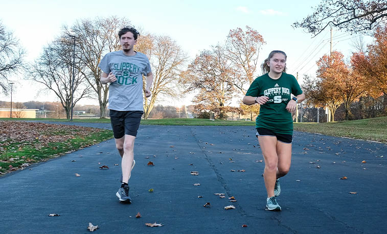 SRU Rock Life student hitting his stride by training with graduate ...