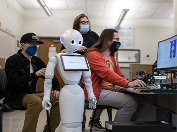 SRU students gain valuable programming experience working with humanoid ...